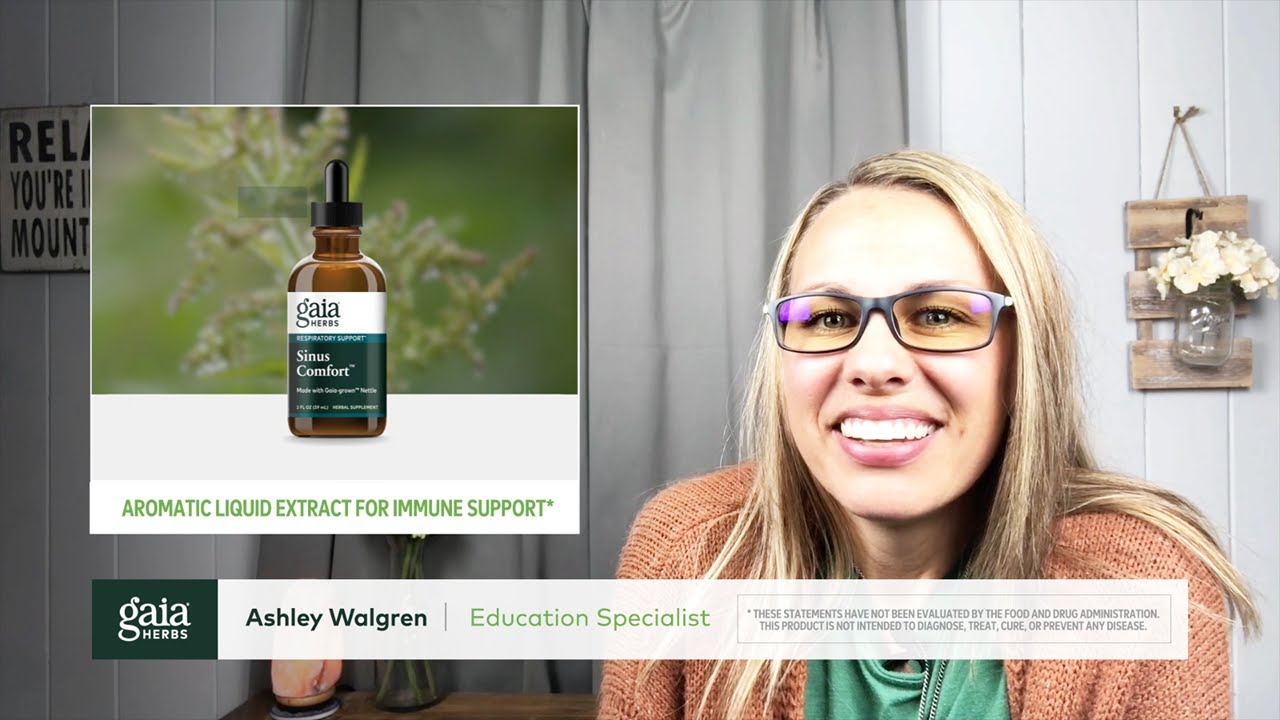 Just a Minute with Gaia Herbs — Sinus Comfort