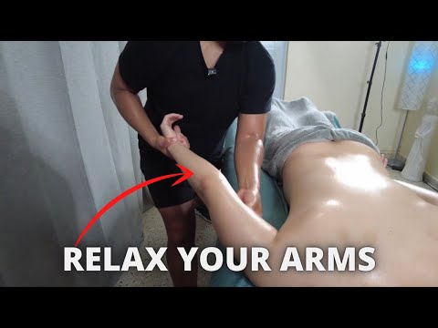 [ASMR] Relax with Hands and Arms Massage No Talking | Male Massage Therapist for Male