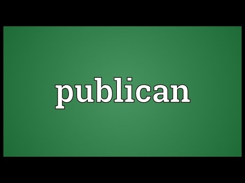 Publican Meaning