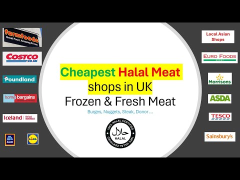 Cheapest Halal meat shops in UK | Burges Patties, Nuggets, Donor, Goujons