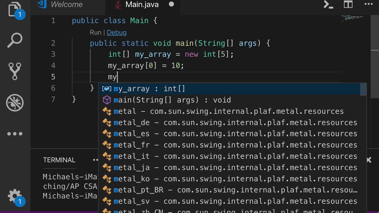 Java - 5.1 - Example I - Create & Fill An Array