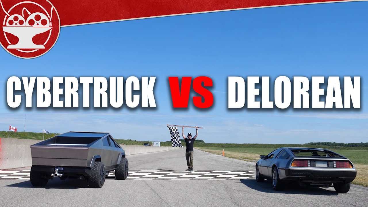 Half-Scale Tesla Cybertruck Attempts DeLorean Drag Race, Planets Don't ...