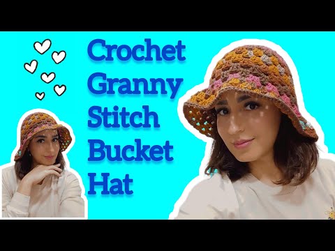 granny stitch crochet bucket hat ๐ super easy crochet bucket hat for beginners
