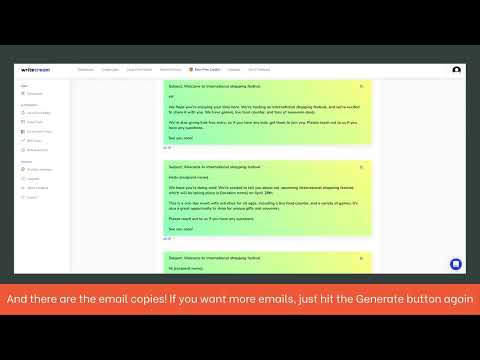Free Email Generator - Use AI to generate emails in seconds!