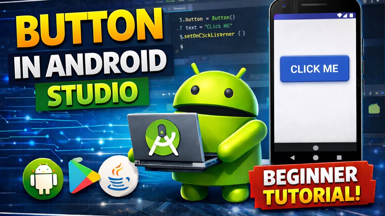 Android Studio for Beginners: Adding Button in Application #android#AndroidDev#button #androidbutton