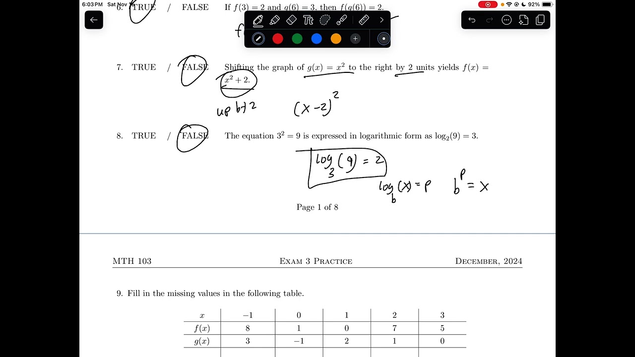Fall 2024 Exam 3 Review