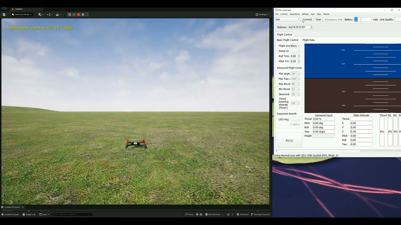 Crazyflie UnrealEngine