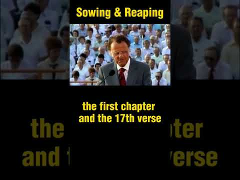 SOWING & REAPING | Part 1 | Billy Graham #shorts