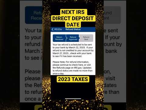 2023 TAXES NEXT DIRECT DEPOSIT DATE