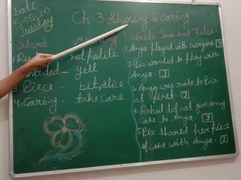 Ch.Sharing is caring...... Word meaning and exercise... Class 1