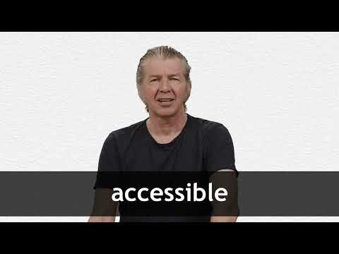 ACCESSIBLE definition and meaning | Collins English Dictionary