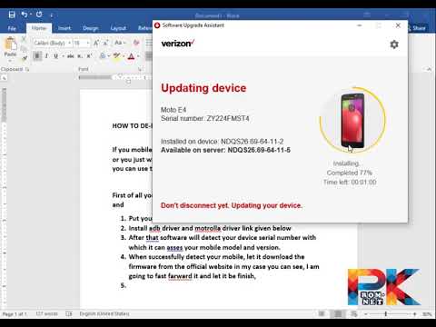 UPDATE / FLASH MOTROLA VERIZON BY Software Upgrade Assistant