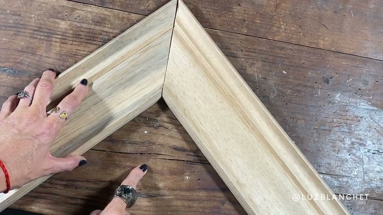 HOW TO MAKE A WOODEN FRAME / LIGHT BLANCHET