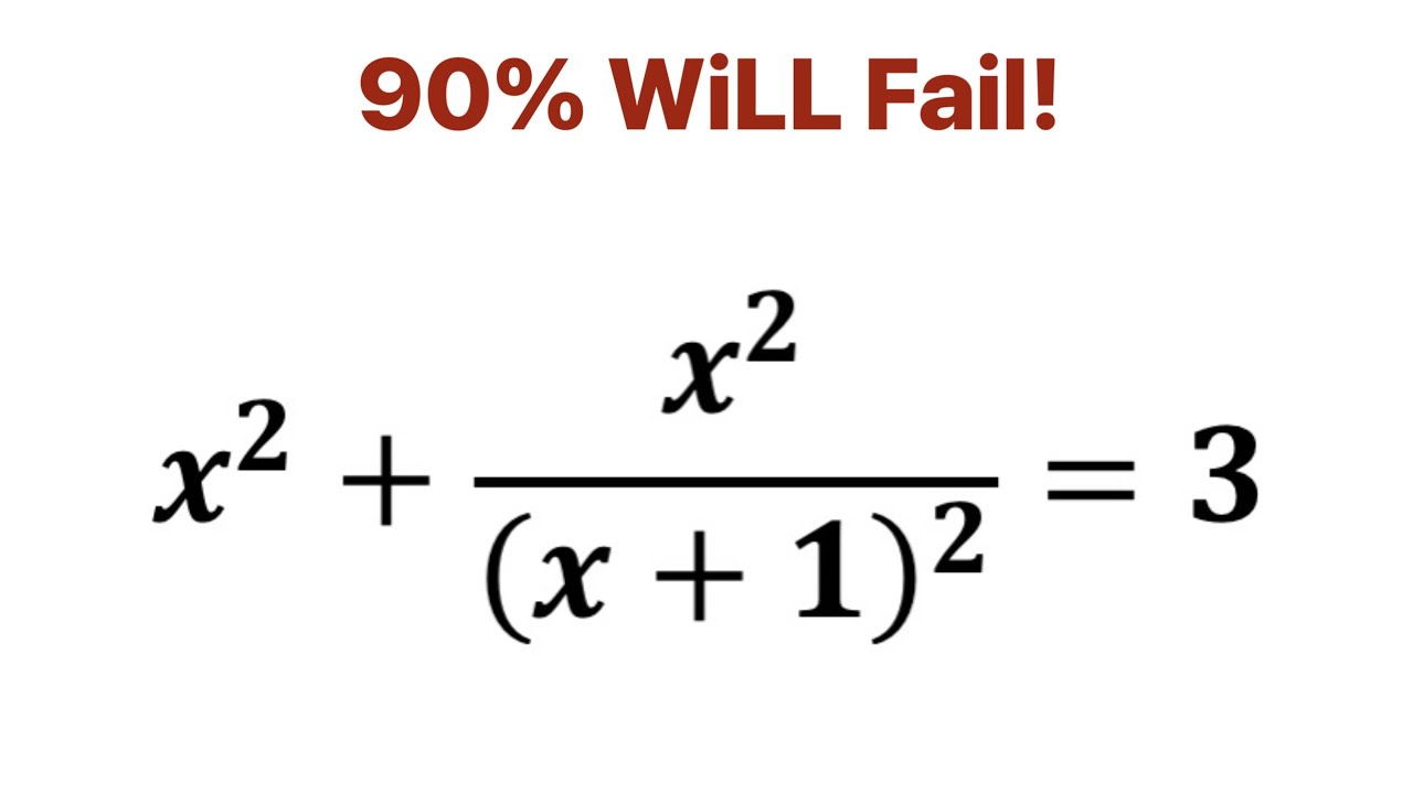 Canada : Math Olympiad Question. A Wonderful Math Problem.