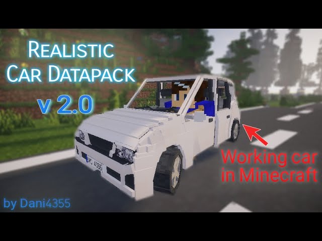 Realistic Car Datapack [1.17+] Minecraft Data Pack