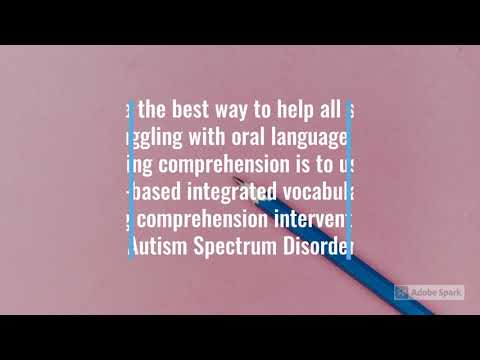 Oral Language and Listening Comprehension