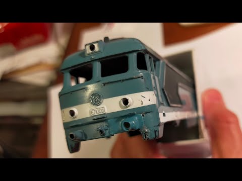 Lima SNCF BB67000: painting the repaired buffer bar