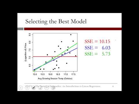 2.2.3 An Introduction to Linear Regression - Video 2: One-variable Linear Regression