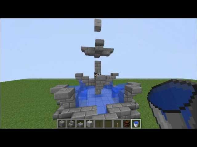 Minecraft Fountain Tutorial Minecraft Map