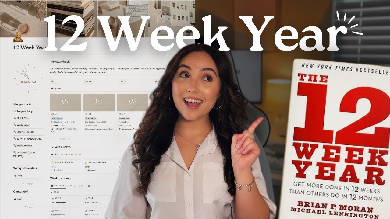 Planning a 12-WEEK YEAR in Notion ✨📅