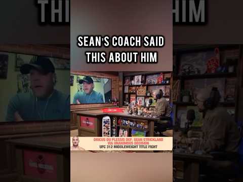 Sean Strickland’s Coach Eric Nicksick Said This About Him👀 #ufc #mma #mmanews #fyp #seanstrickland