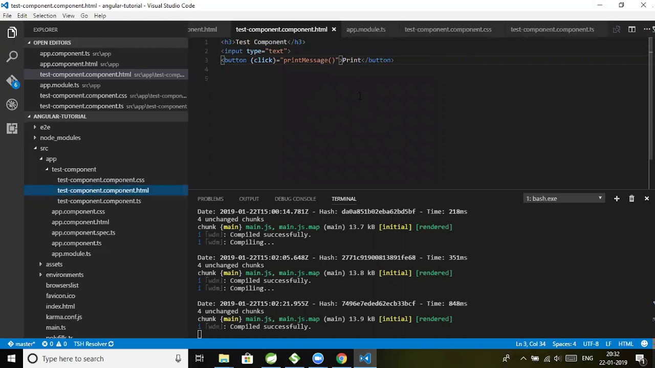Angular 7 Tutorial 7 Template Reference Variables