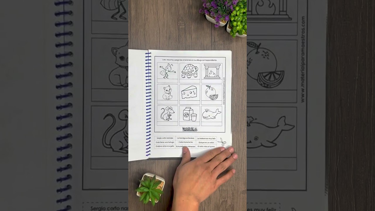 Cuadernillo recortable de lectoescritura