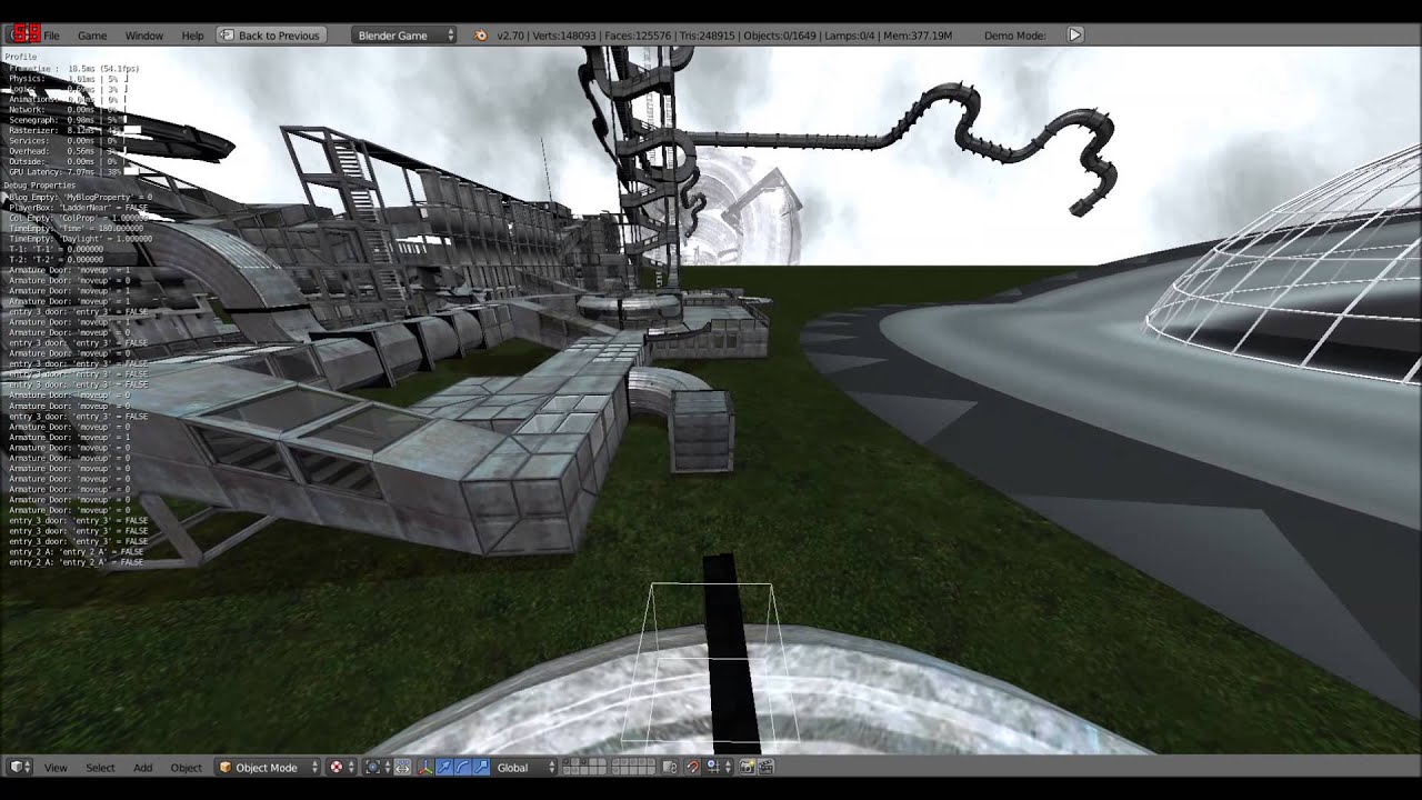 Blender Game Engine - Climbable Ladder Component
