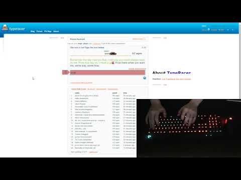 ASMR | TYPE RACER PRACTICE | TYPING | MECHNICAL KEYBOARD SOUNDS