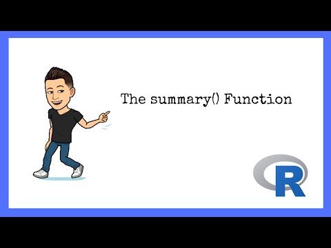 R Tutorials for Beginners: Descriptive Statistics- summary() Function