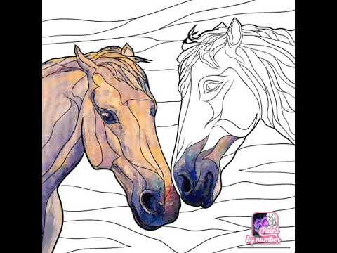le plus beau coloriage de cheval du monde