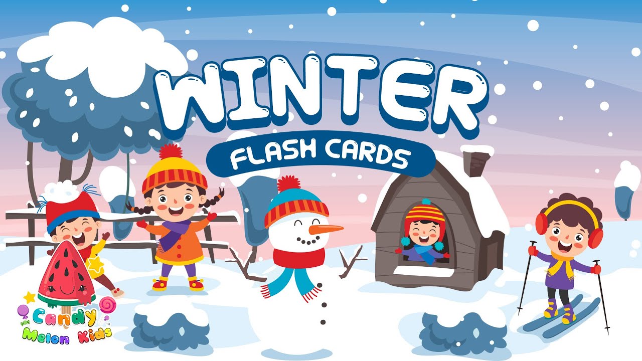 Winter Flash Cards | Video Flash Cards | Learn to Talk | Vocabulary in English