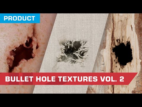 Bullet Hole Textures Vol. 2 Stock Footage Now Available | ActionVFX
