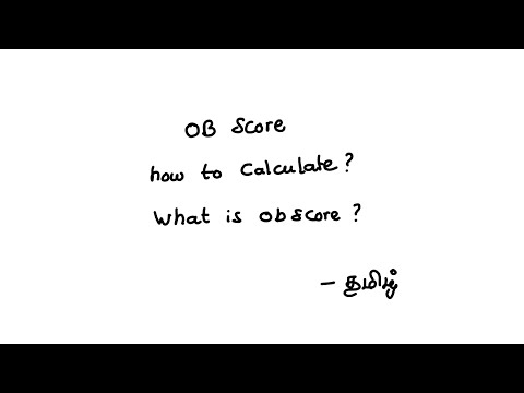 ob score explained in tamil - medworld tamil