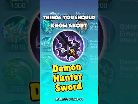 Things You Should Know About Demon Hunter Sword | MLBB Item Guide