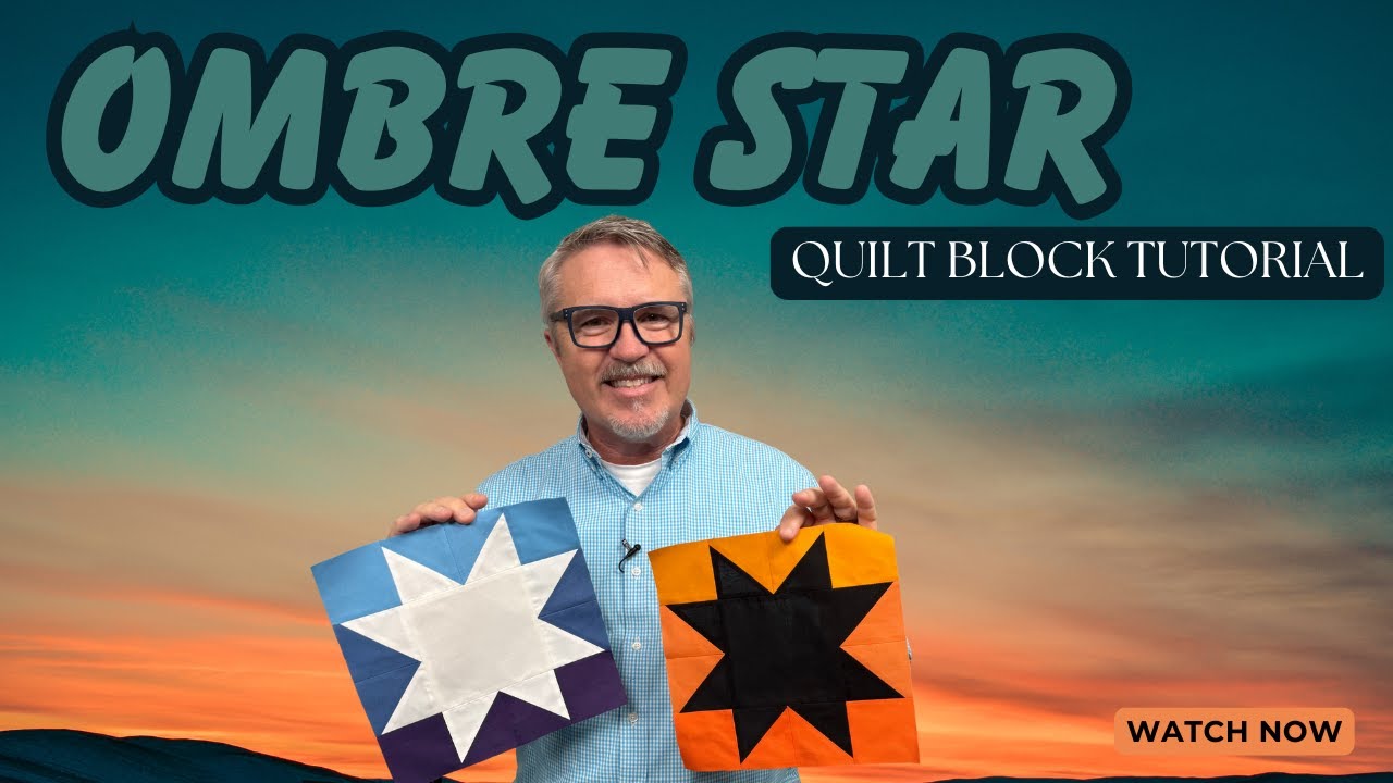 How to Make the Ombre 8 Point Star Quilt Block