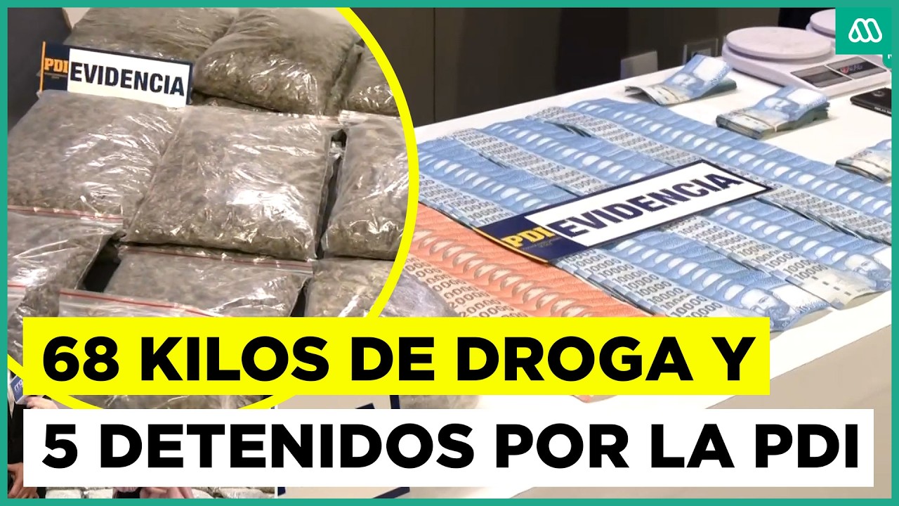 Incautan más de 68 kilos de droga durante operativo y detienen a cinco personas