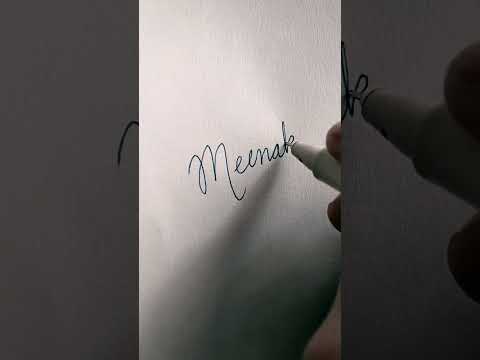 #Meenakshi# in #cursive writing | requested name #shortsvideo