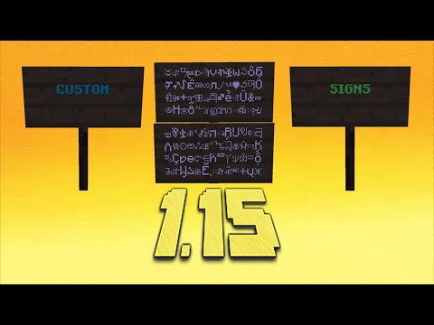 How to make CUSTOM SIGNS in Minecraft! (Tutorial, 1.15+ (Java))