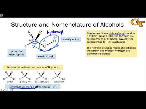 02.01 Structure and Nomenclature of Alcohols