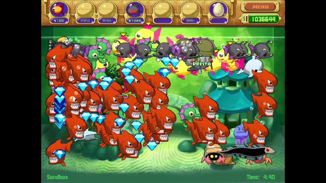 Insaniquarium, Sandbox mode