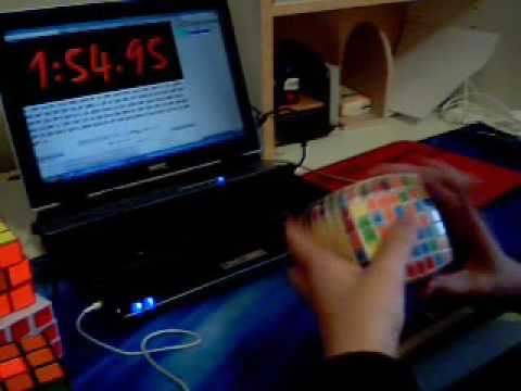 V-cube 7x7 solved in 4:56.98