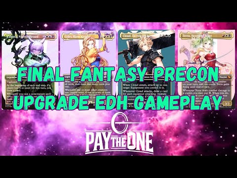 Final Fantasy Precon Upgrade : Y'shtola vs Celes vs Cloud vs Terra- EDH gameplay video