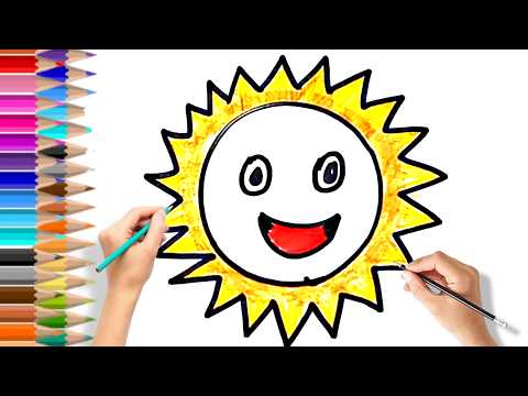 Sun 🌞Drawing, Coloring & Painting for Kids, Toddlers