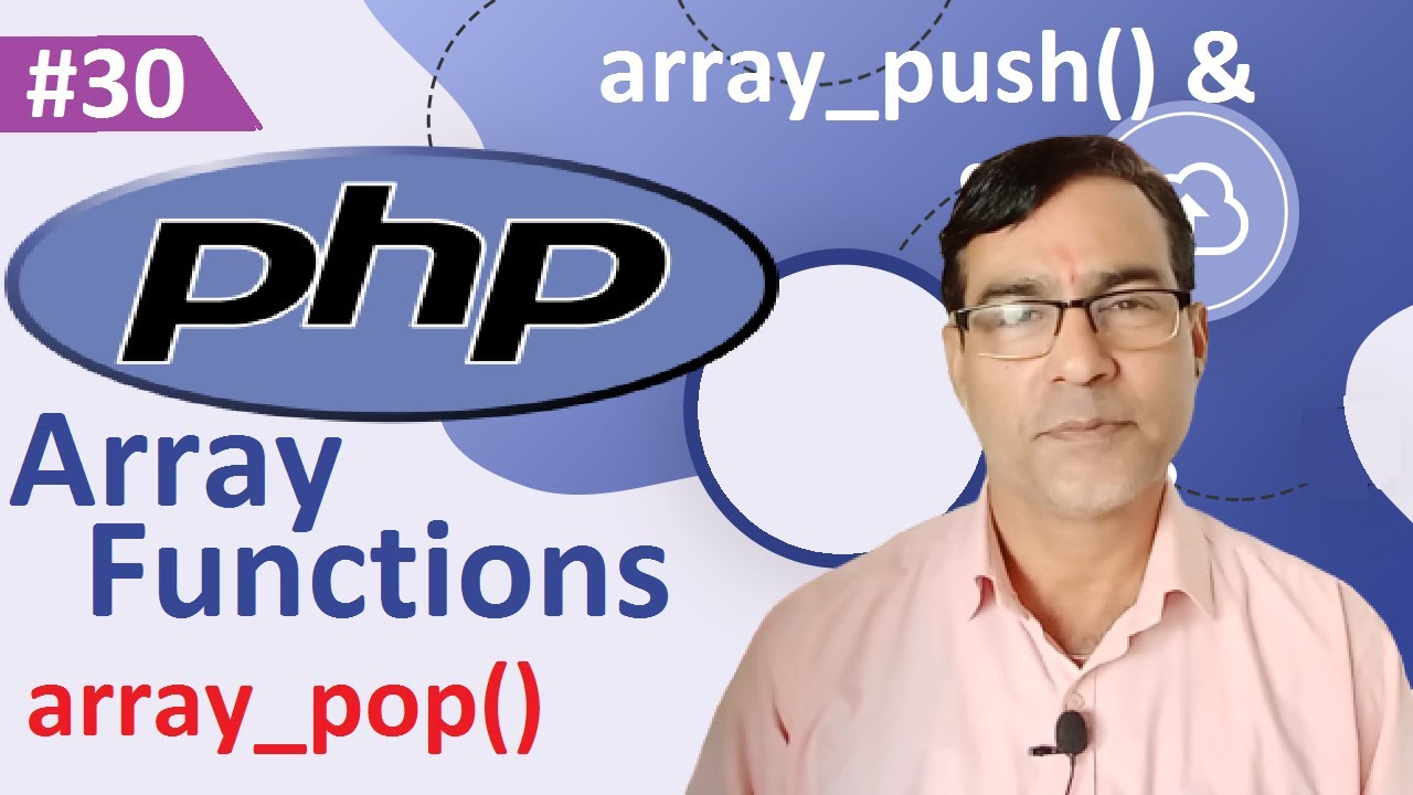 PHP array_pop(), array_push() function | PHP tutorial for beginners lesson - 30 | PHP array function