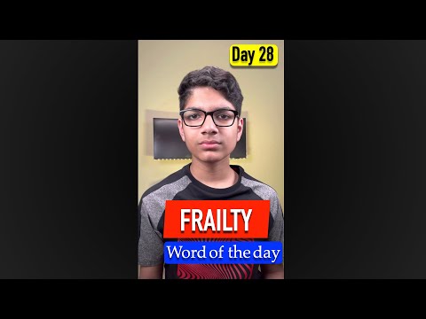 Frailty Meaning || English grammar || English language || vocabulary building || #shorts