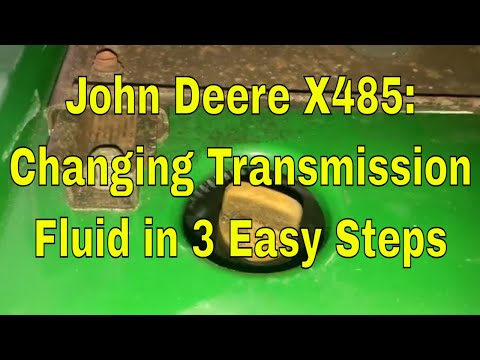 How to Change Your Hydraulic Fluid in 3 Easy Steps: John Deere X485 (X400/500 Series)