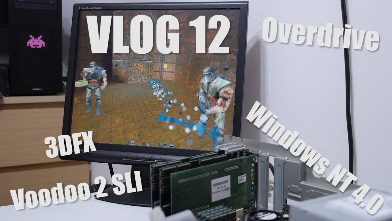 Computer Vlog12: Installing Windows NT 4.0, 3DFX Voodoo2 SLI, Dual Pentium II Overdrive