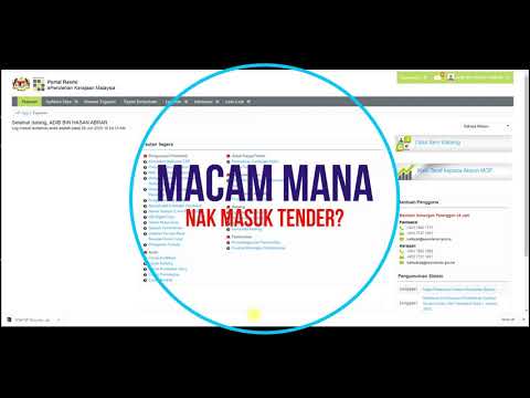 Cara nak masuk tender jabatan kerajaan melaui portal Eperolehan