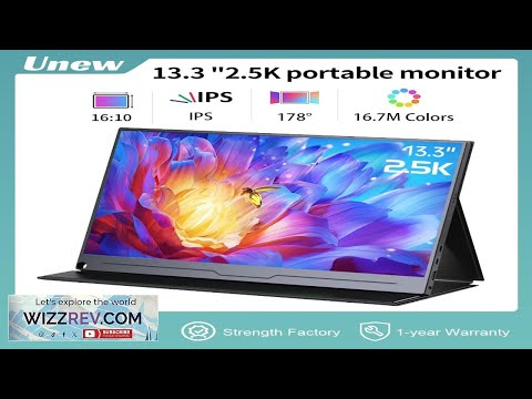 Unew 13.3 inch 2560x1600 2.5K Monitor Portable Display External Screen USB-C Mini Review